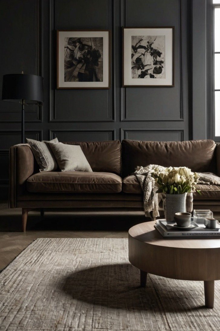 20 Dark Brown Couch Living Room Ideas for a Cozy and Stylish Space