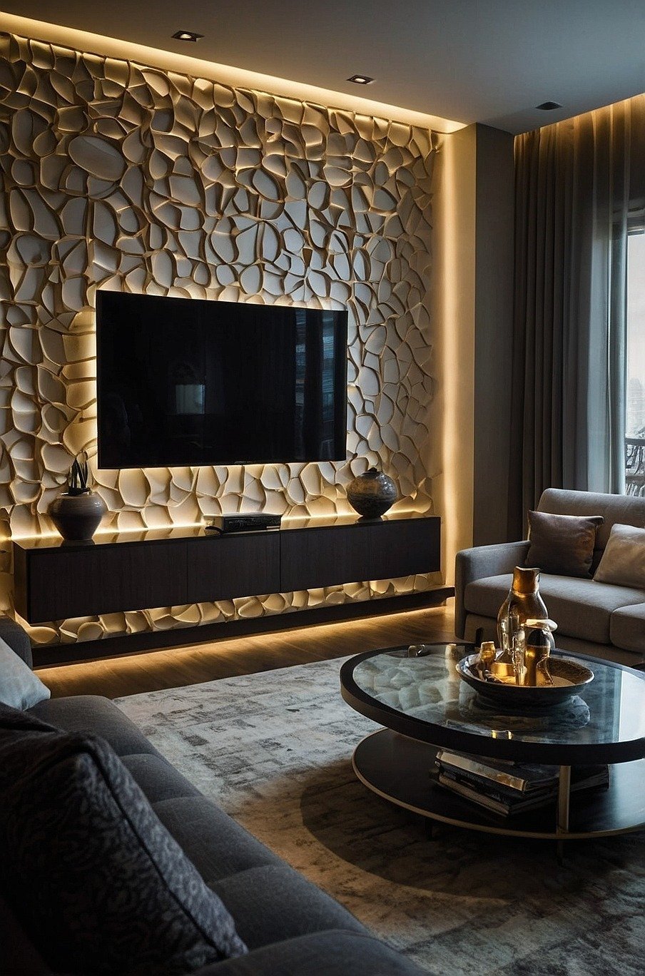 18 Creative Ideas to Decor Around TV on Wall