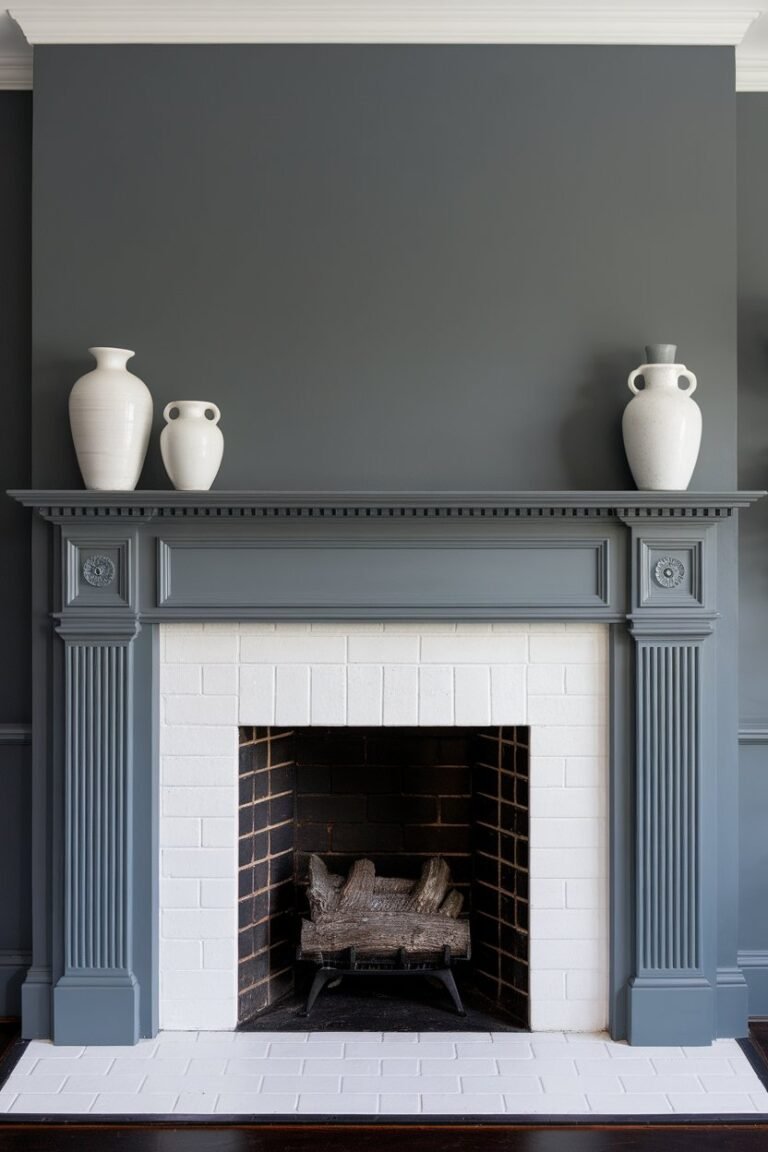 20 Creative Painted Fireplace Ideas to Transform Your Living Space