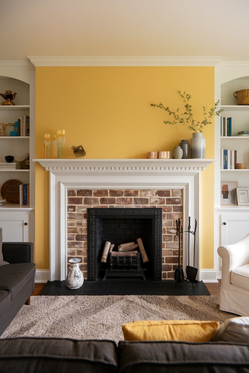 20 Creative Painted Fireplace Ideas to Transform Your Living Space