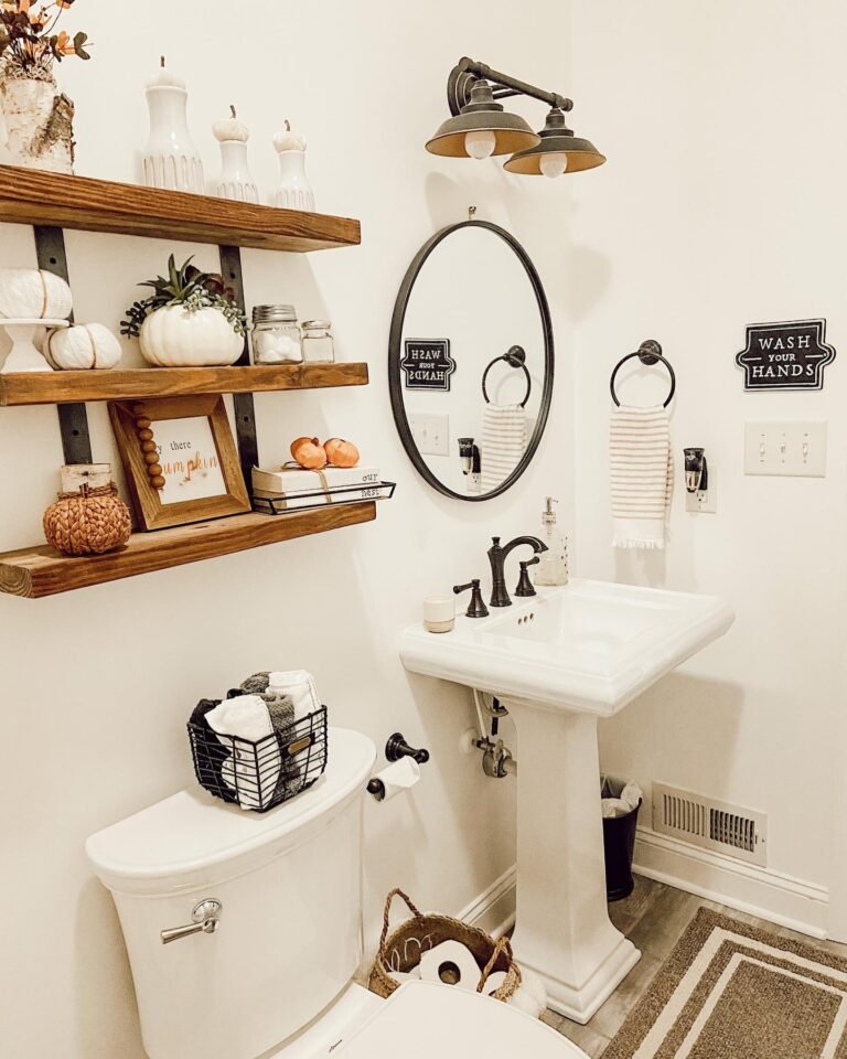 16 Cozy & Stylish Fall Bathroom Ideas for a Seasonal Refresh