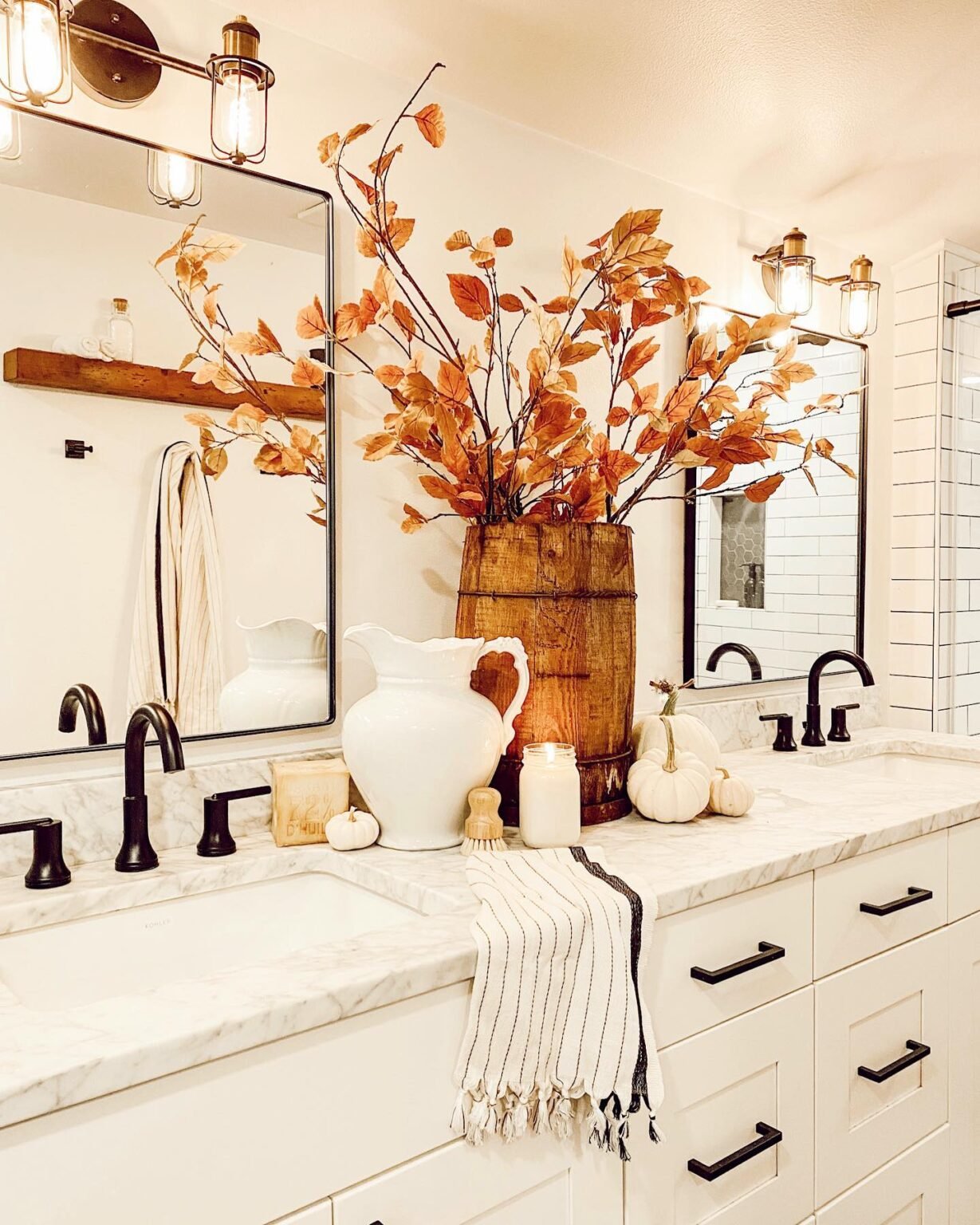 16 Cozy & Stylish Fall Bathroom Ideas for a Seasonal Refresh
