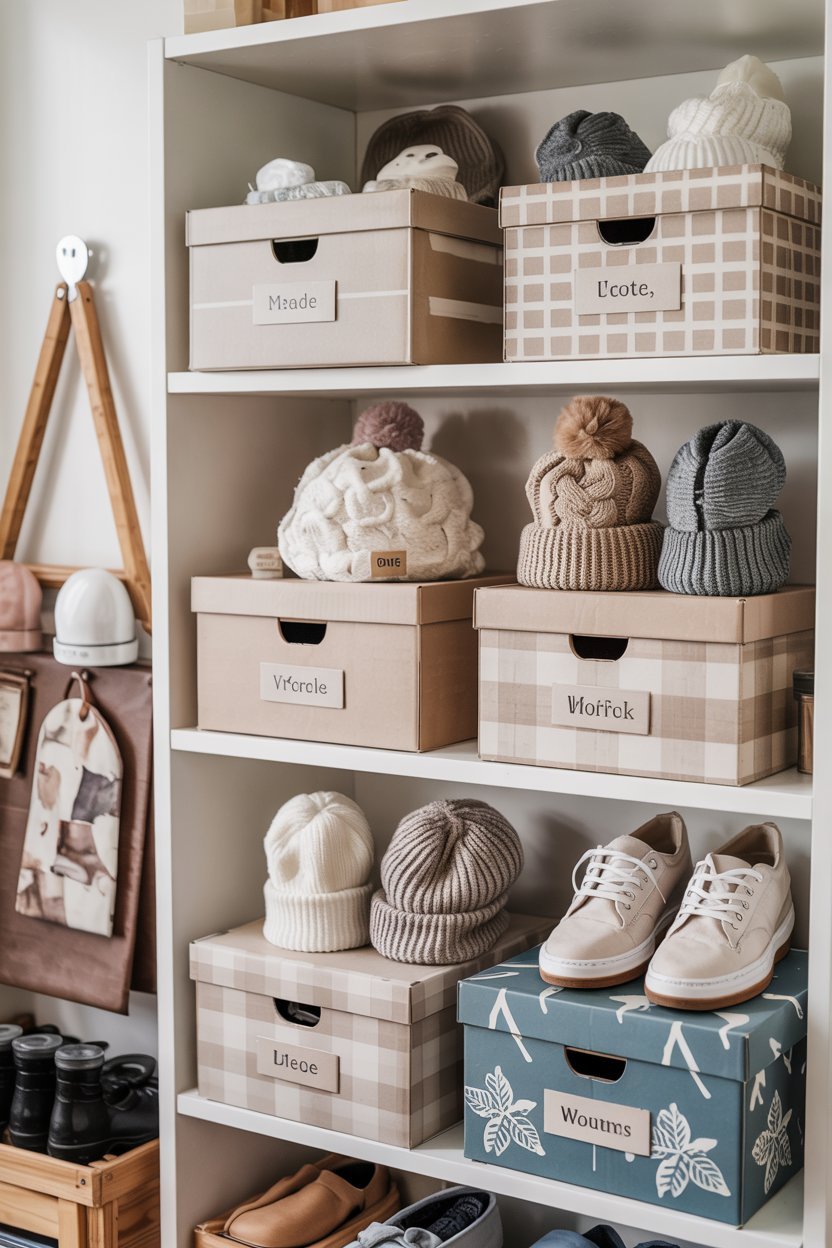 20 Genius Winter Hat and Glove Storage Ideas - Homevizo