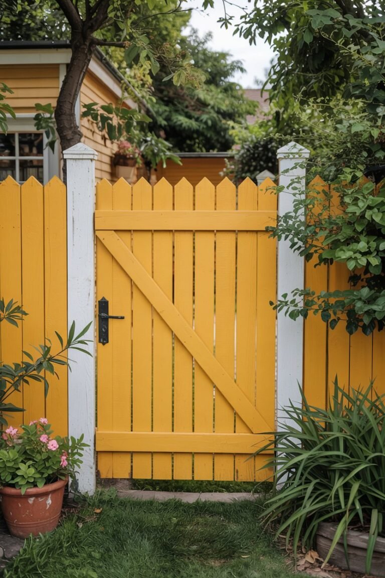 20 Fence Painting Ideas to Refresh Your Outdoor Space