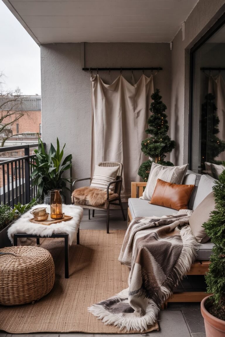 20 Cozy Winter Balcony Ideas to Transform Your Outdoor Space
