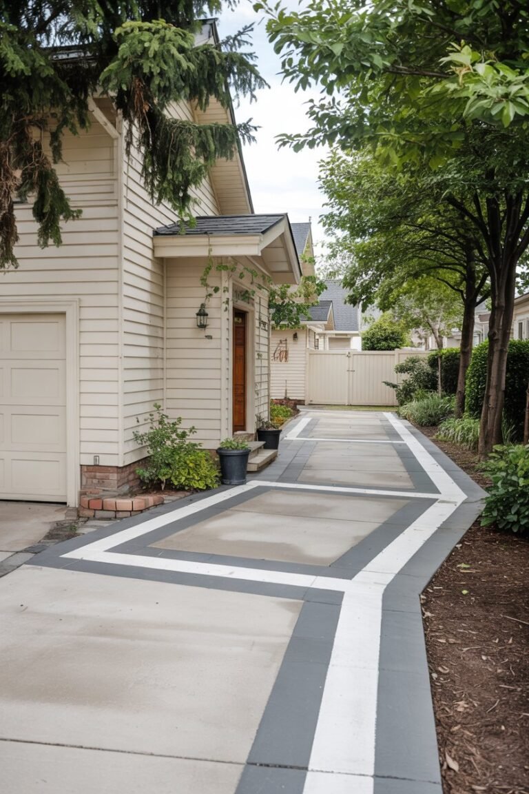 15 Concrete Driveway Ideas for Every Home
