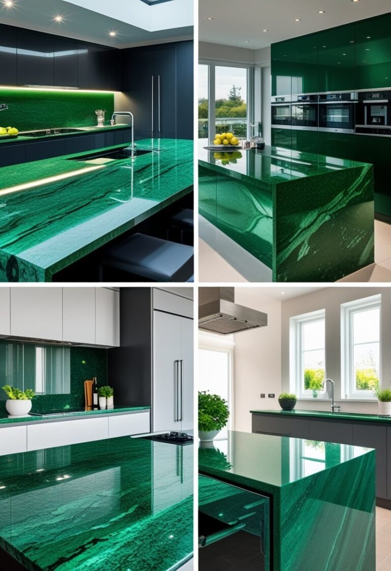 15 Kitchens With Green Countertops That Redefine Modern Style