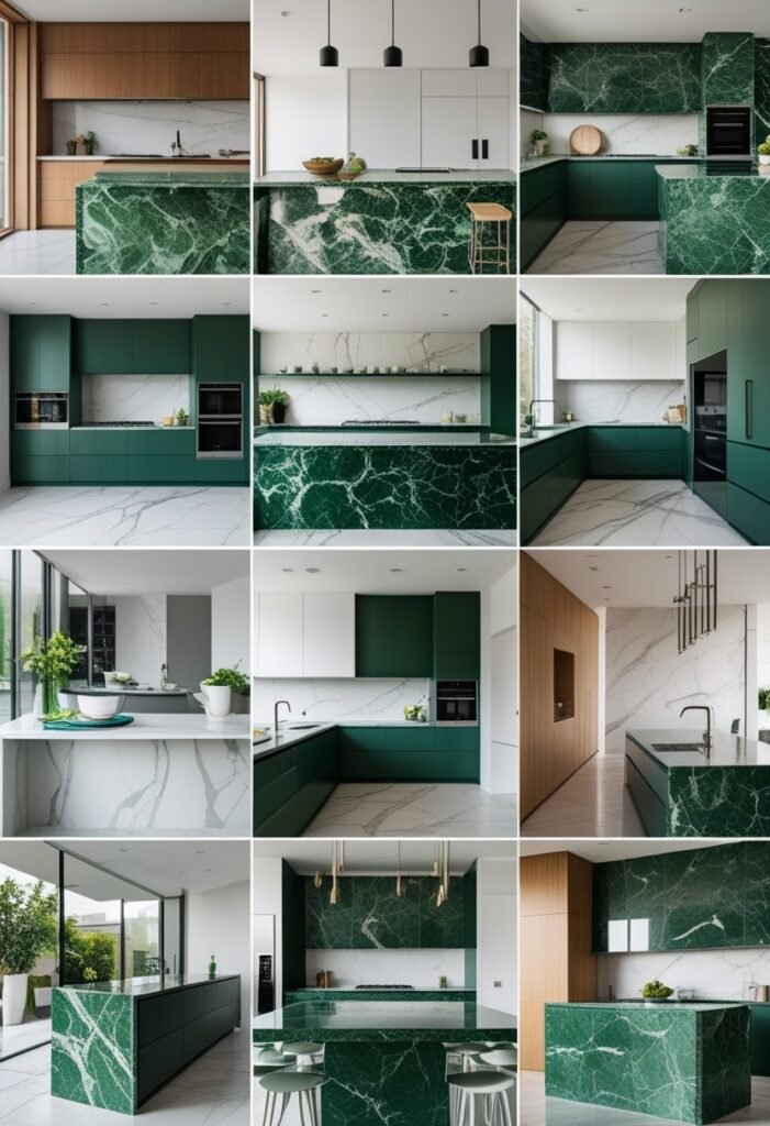 15 Kitchens With Green Countertops That Redefine Modern Style