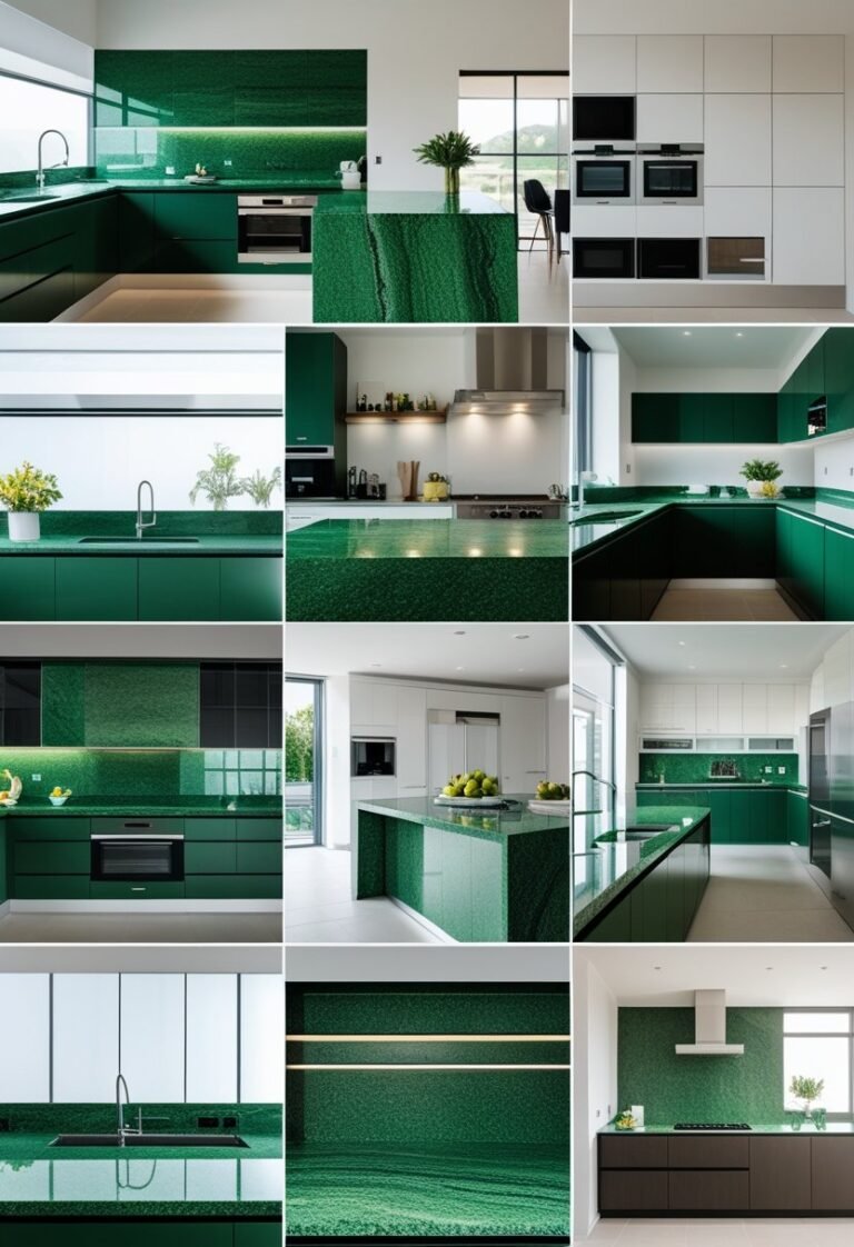 15 Kitchens With Green Countertops That Redefine Modern Style