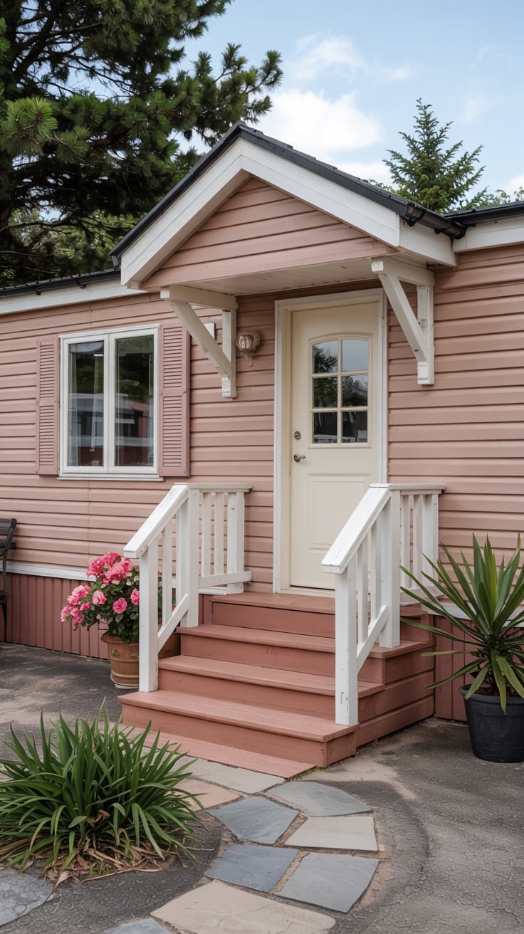 16 Inspiring Exterior Color Ideas for Your Mobile Home - Homevizo